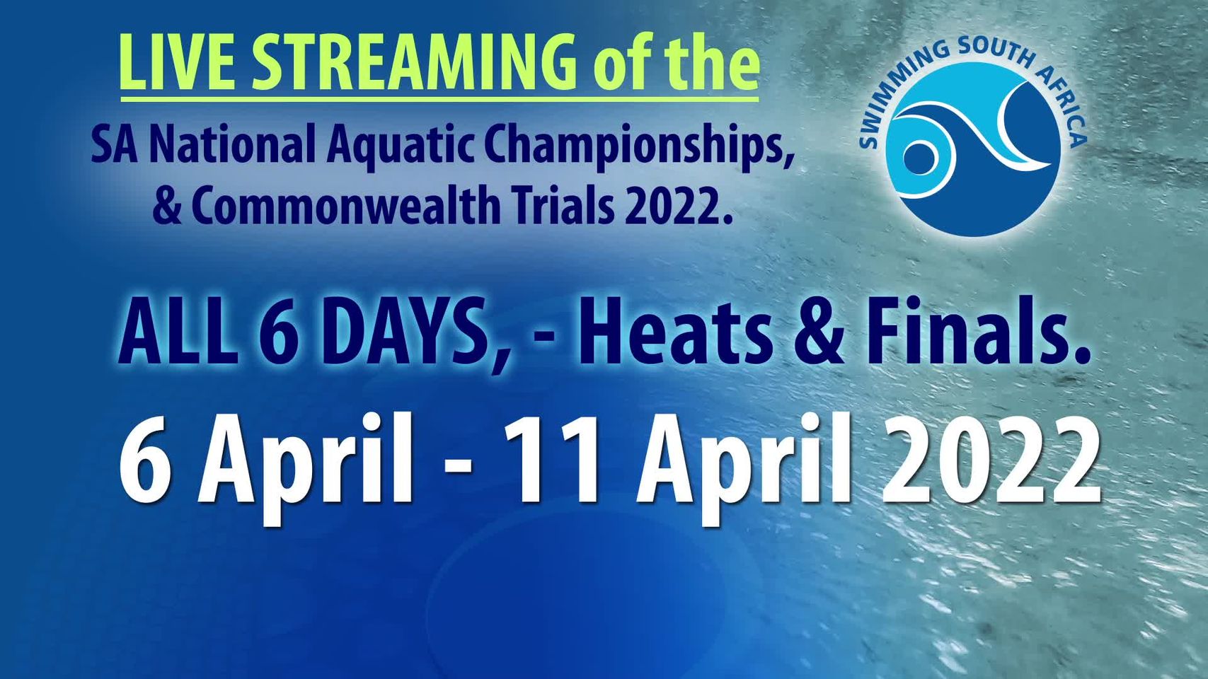 WATCH the SA National Aquatic Championships - Newton Park Swimming Pool ...
